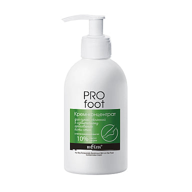 Cream concentrate for dry feet prone to excessive keratinization PRO F
